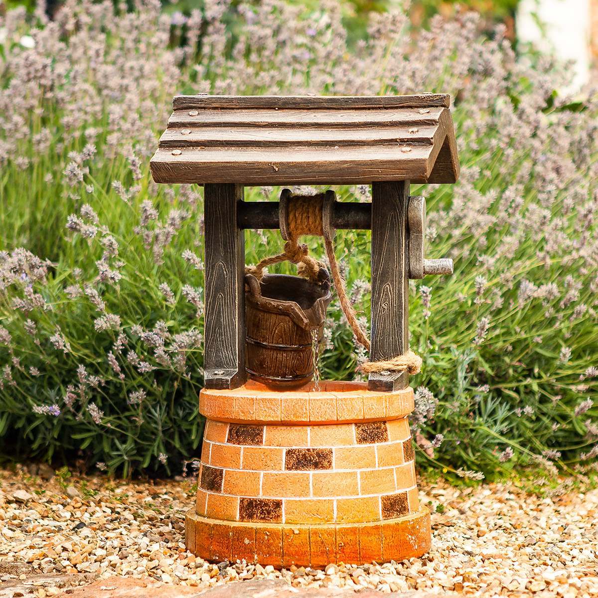Solar Wishing Well Water Fountain